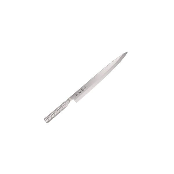 【取寄品 出荷：約5−9日 土日祝除く】貝印 泉源兼光 INOX ハンドル 和包丁 刺身 300mm ASN2203ステンレスの一体構造のため熱湯消毒や食器洗浄機、食器乾燥機の使用が可能です。