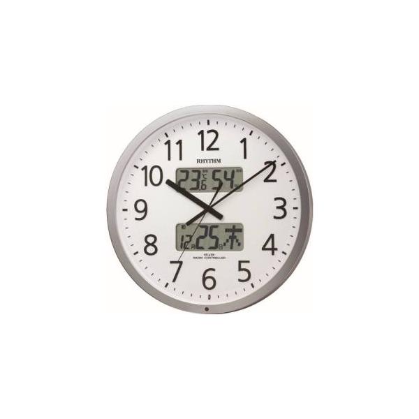 【取寄品 出荷：約2−6日 土日祝除く】時間管理に役立つプログラムチャイム機能←キャッチコピーΦ380×H57mm1.5kgプラスチック枠風防/ガラス製