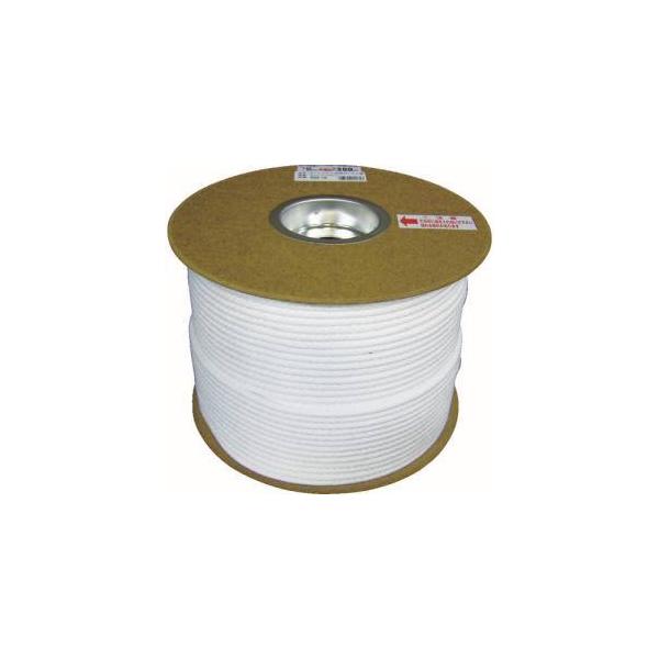 【取寄品 出荷：約2−6日 土日祝除く】強度は3つ打に比べ40%程度低下しますが、摩擦抵抗が少なく、ねじれにくいロープです。