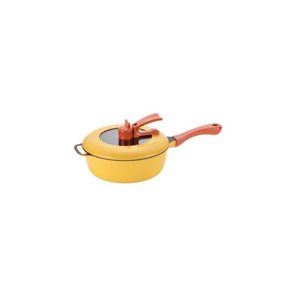 【取寄品 出荷：約7−11日 土日祝除く】これさえあれば、なんでもできちゃう。料理愛好家平野レミさん考案のマルチフライパン。焼く、煮る、炊く、蒸す、炒める、揚げる、色々な料理が楽しめる深型形状。調理中の料理の様子が見えるガラス蓋は、スタンド...