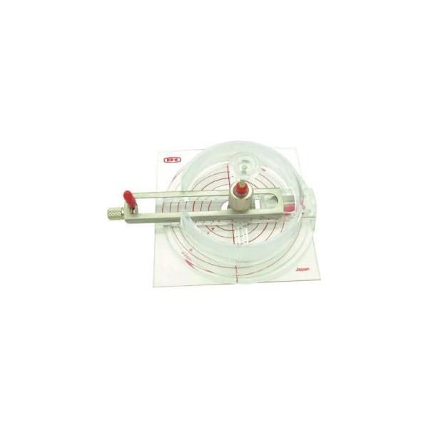 【取寄品 出荷：約5−9日 土日祝除く】●中心に穴をあけずに円が切れます。●中心出しに便利なスケルトンボディ、センターゲージも付属しています。