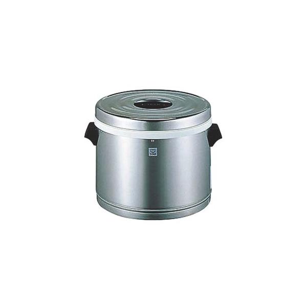 【取寄品 出荷：約5−9日 土日祝除く】電気を使わないステンレスジャーは、旅館やホテルに最適。硬質ウレタンフォーム断熱材で効果的に保温。モリブデン入りステンレス鋼使用の内容器積み重ね収納OK。ふたの裏にご飯のべとつきを防ぐつゆ取りつき。