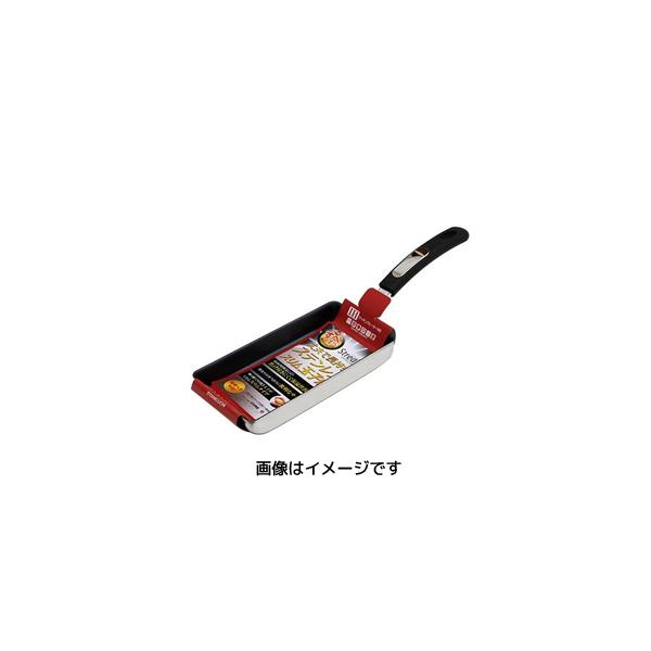 【取寄品 出荷：約7−11日 土日祝除く】長さ185mmのスリムタイプで卵1ヶで厚焼玉子焼が綺麗に焼き上がります。人気のIH対応スリム玉子焼が内面すべすべ（鏡面化）加工で更に使いやすくなりました。