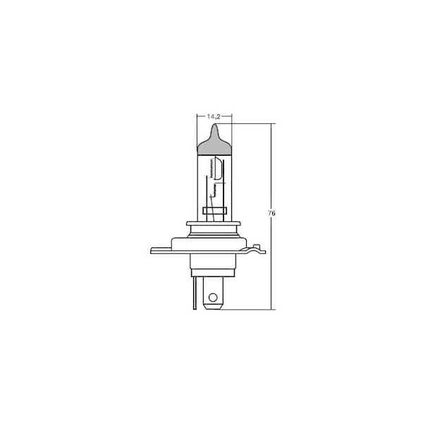 【取寄品 出荷：約5−9日 土日祝除く】東京都 江東区店舗で取付け承ります。http://www.k2pp.com/ec/■定格:12V60/55W(H4)■ガラス球:T14.2■口金:P43t-38■適用:ヘッドランプ