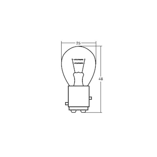 【取寄品 出荷：約5−9日 土日祝除く】東京都 江東区店舗で取付け承ります。http://www.k2pp.com/ec/スタンレー A4964ES ダブル球 耐振 12V 21/5W S25 10個入 STANLEY