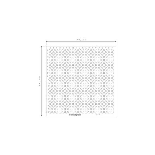 【取寄品 出荷：約5−9日 土日祝除く】【メール便6個まで対象商品】4mmピッチ、全面ドットパターン