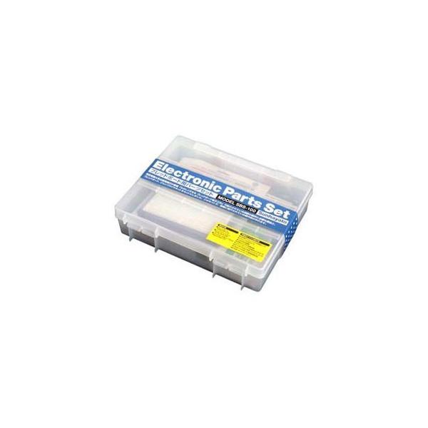 【取寄品 出荷：約5−9日 土日祝除く】サンハヤト Sunhayato ブレッドボードセット SBS-100東京電機大学出版局発行「たのしくできる ブレッドボード電子工作」製作例に対応