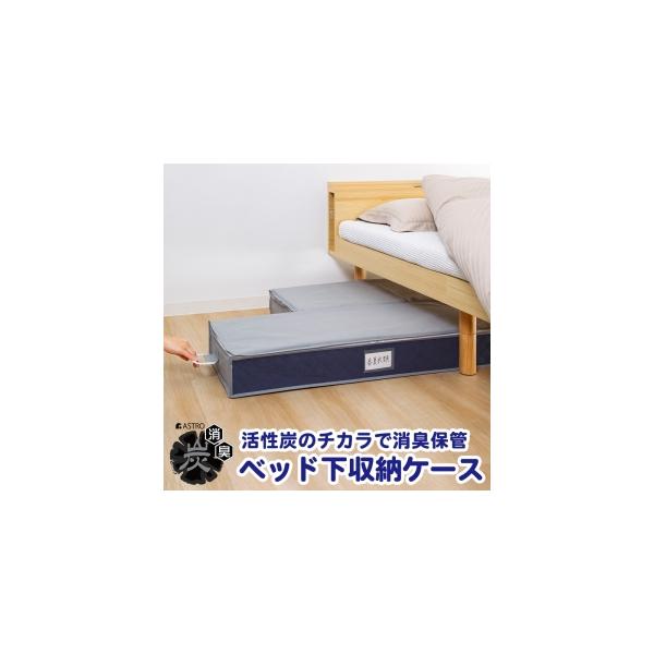 【取寄品 出荷：約7−11日 土日祝除く】ベッド下のスペース、クローゼットや押入れの隙間などを有効活用できる収納ケース。