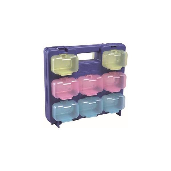 【取寄品 出荷：約2−6日 土日祝除く】【特徴】●フレームに着脱可能な透明小箱がセットされており、中身が見やすく整理・保管がしやすいです。●フレームは2分割に開くので透明小箱を着脱しやすく、積み重ねや持ち運びも可能です。