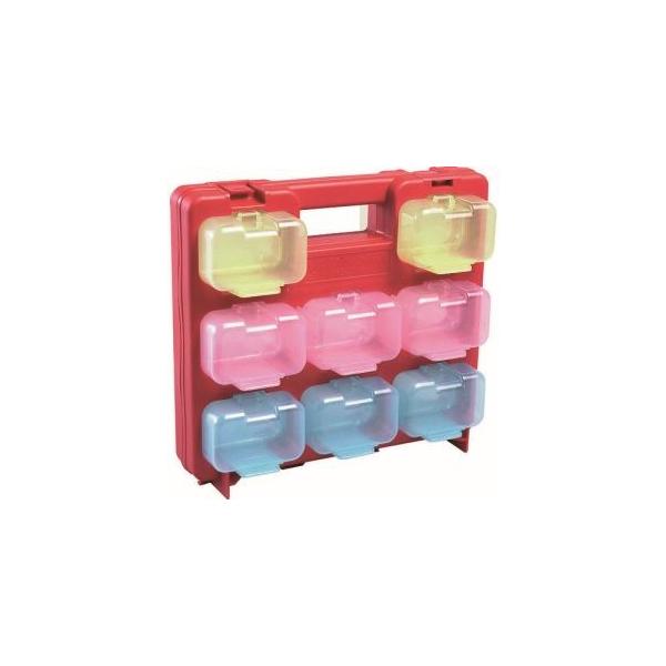 【取寄品 出荷：約3−7日 土日祝除く】【特徴】●フレームに着脱可能な透明小箱がセットされており、中身が見やすく整理・保管がしやすいです。●フレームは2分割に開くので透明小箱を着脱しやすく、積み重ねや持ち運びも可能です。