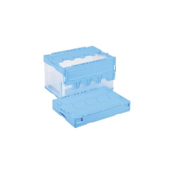 【取寄品 出荷：約2−6日 土日祝除く】蓋付の折りたたみコンテナです。