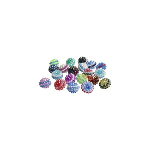 【取寄品 出荷：約5−9日 土日祝除く】【メール便6個まで対象商品】島村 ベリービーズ 30個入り DX 10mm MIX ASH-BL10-MIX ASH-BLC10
