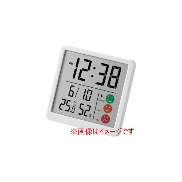 【取寄品 出荷：約2−6日 土日祝除く】【メール便2個まで対象商品】時計表示もついた便利な小型温湿度計です。