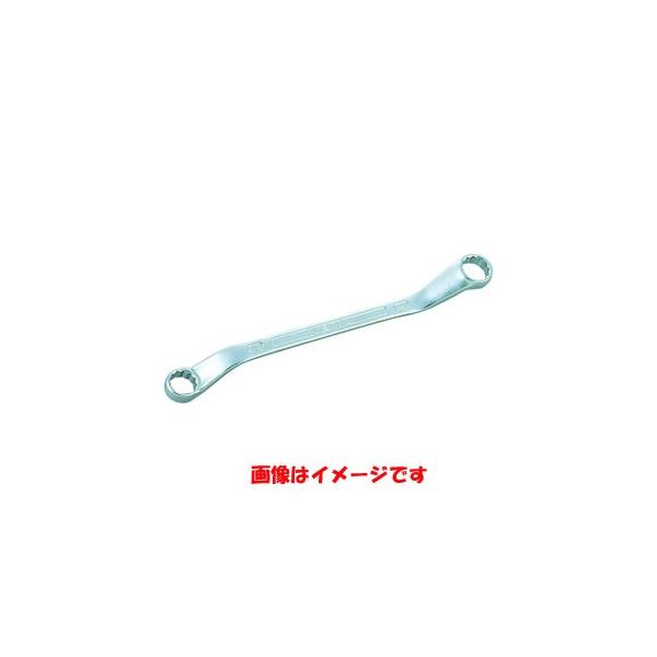 【取寄品 出荷：約5−9日 土日祝除く】【メール便6個まで対象商品】柄部の曲がり角度が45度になっており、周辺の障害物を避けて作業が可能。めがね部はリング状なので、ボルト、ナットから外れにくく、均等に荷重を受けるため、強力・確実に締め付ける...