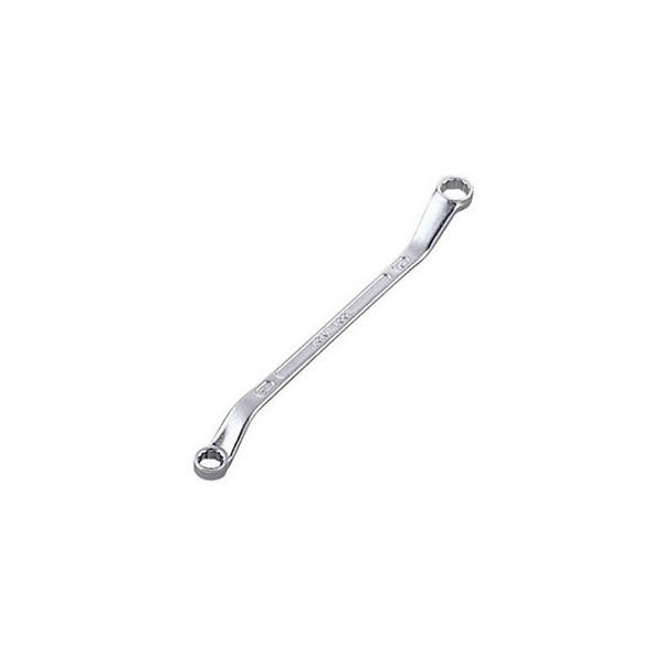 【取寄品 出荷：約5−9日 土日祝除く】【メール便6個まで対象商品】柄部の曲がり角度が45度になっており、周辺の障害物を避けて作業が可能。めがね部はリング状なので、ボルト、ナットから外れにくく、均等に荷重を受けるため、強力・確実に締め付ける...