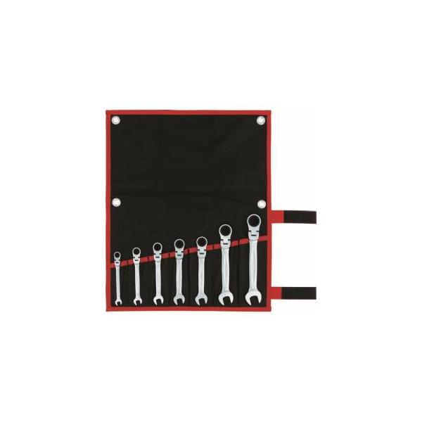 【取寄品 出荷：約5−9日 土日祝除く】ラチェットめがね側のヘッドの角度を任意に設定可能です。