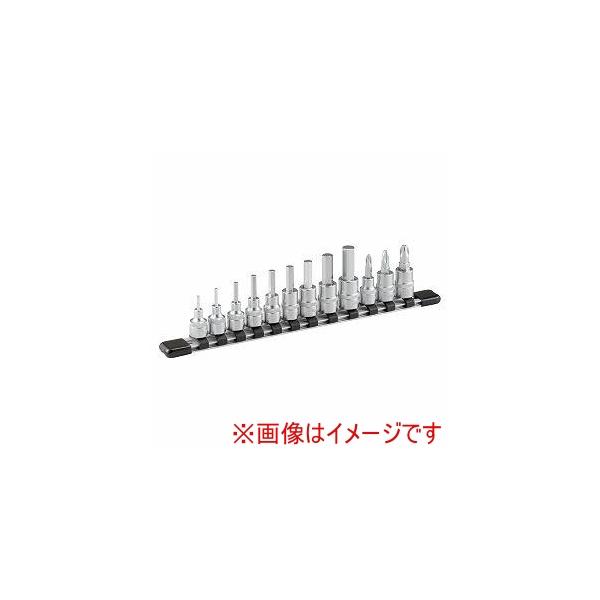 【取寄品 出荷：約5−9日 土日祝除く】ラチェットハンドルに差し込んで使用することにより六角穴付ボルトの締め付けがすばやく行えます。