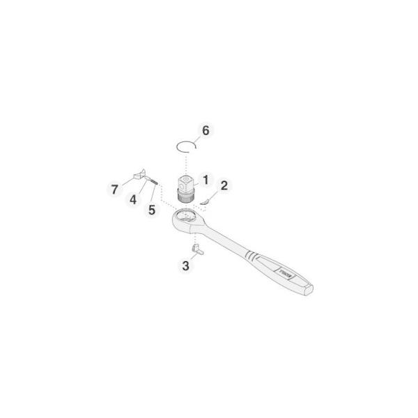 【取寄品 出荷：約5−9日 土日祝除く】ラチェットハンドル用リペアキットです。