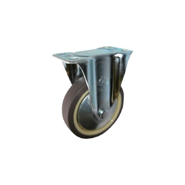 【取寄品 出荷：約2−6日 土日祝除く】旋回式400S/419Sと併用できる、高品質な固定式大型キャスターです。