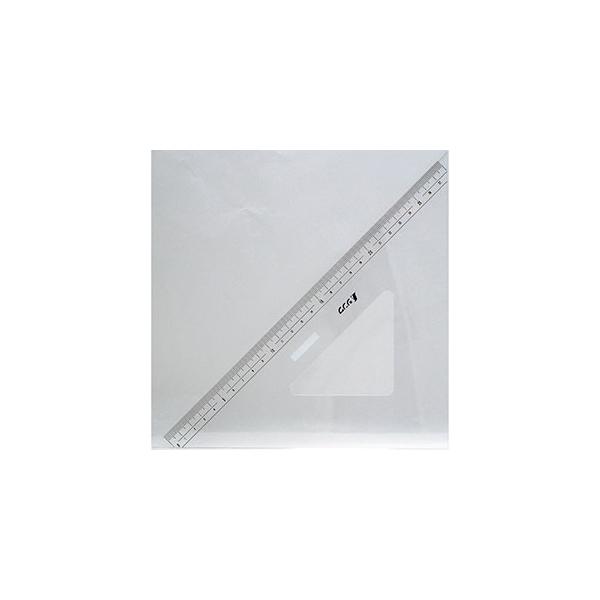 【取寄品 出荷：約5−9日 土日祝除く】シンワ測定 三角定規 アクリル製 30cm 2枚組75264見やすい大きな目盛り数字を採用しました。レイアウト作業、線引き、長さ測定等に使用するスケール
