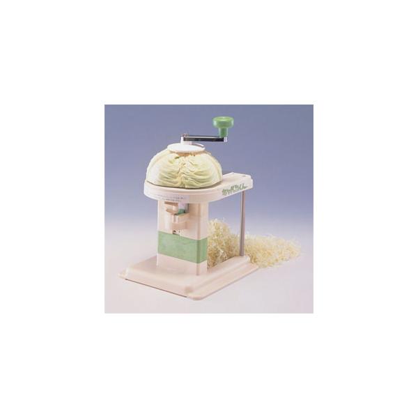 【取寄品 出荷：約5−9日 土日祝除く】キャベスラーの性能をコンパクトに必要な時に手軽に使えて後始末も楽なコンパクトな設計の手動式キャベツスライサーです。