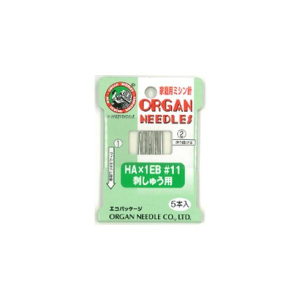 【取寄品 出荷：約5−9日 土日祝除く】【メール便6個まで対象商品】刺繍専用の家庭用ミシン針です。針穴が縦横共に通常の家庭用針より大きくなっています。目飛びや半掛けトラブルを抑えます。また、針先を丸くすることで、縫い終えた刺繍糸を切断するト...