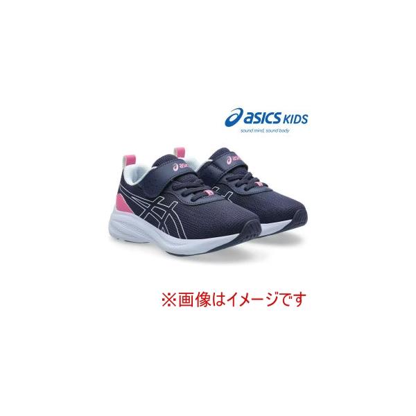 【取寄品 出荷：約5−9日 土日祝除く】シンプルさと動きやすさを兼ね備えた、通気性と耐久性に配慮したゴムひも+ベルトのシューズ アシックススポーツ工学研究所のデータをもとに作製したキッズ専用ラストを採用、シンプルさと履き心地にこだわったクッ...