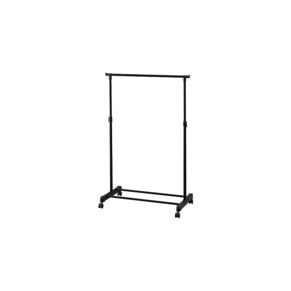 【取寄品 出荷：約5−9日 土日祝除く】ブラック塗装仕上げでインテリアに馴染みやすいパイプハンガーです。