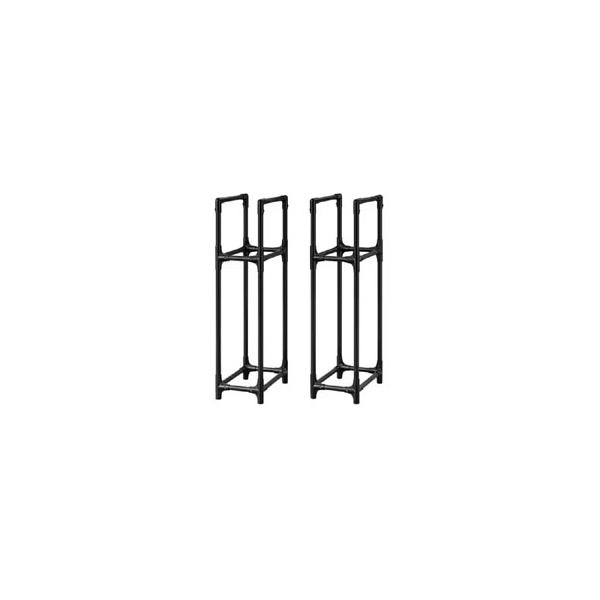 【取寄品 出荷：約5−9日 土日祝除く】ネジ・工具不要のはめ込み式で組み立て簡単なタイヤラックです。軽自動車や軽トラック用のタイヤを収納できます。スリムタイプのため、車庫やベランダスペースを活用してタイヤを収納できます。お客様組み立てとなります。