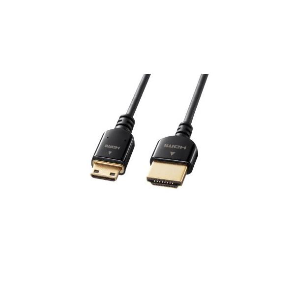 【取寄品 出荷：約5−9日 土日祝除く】イーサネット対応HIGH SPEED HDMIミニケーブル 4K/30Hz・フルHD対応のデジカメやタブレットに