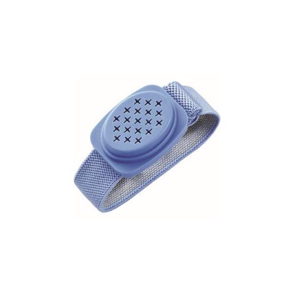 【取寄品 出荷：約2−6日 土日祝除く】導電繊維入りゴムバンド式のコードレス静電気対策バンド