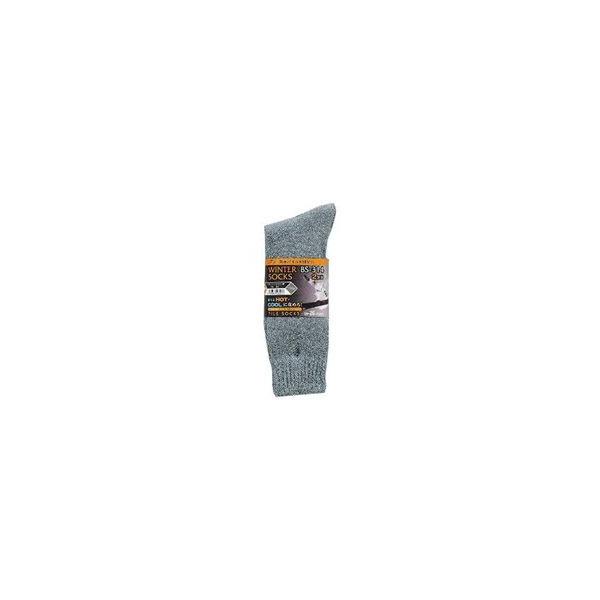 【取寄品 出荷：約5−9日 土日祝除く】おたふく手袋 OTAHUKU パイルソックス モク 先丸 (2P) ライトグレー BS-314裏オールパイルでしっかり保温の防寒靴下。パイル編み・・・靴下の内側をタオル地のようにループさせた編み方。ル...