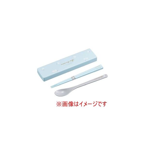 【取寄品 出荷：約5−9日 土日祝除く】【メール便3個まで対象商品】かわいいシマエナガのイラストのお箸とスプーンのカトラリーセット