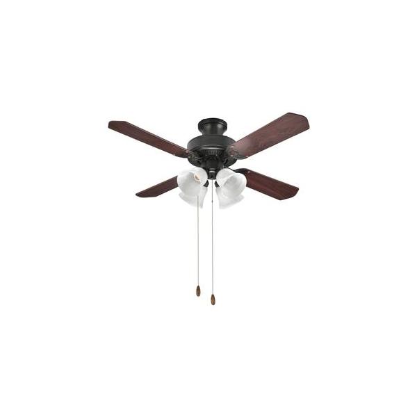 【取寄品 出荷：約5−9日 土日祝除く】【 特 長 】● リバーシブル4枚羽根、羽根径は約106cm● ガラスセード4灯● 暖房/冷房により、羽根の回転方向を切り替えできます● 羽根の回転速度を3段階に切り替えできます(速度切換スイッチ引き...