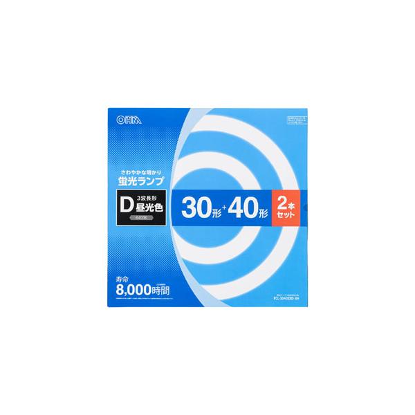 【取寄品 出荷：約4−8日 土日祝除く】白さくっきり明るい光。さわやかな雰囲気にお部屋を演出します。白を引き立たせ、学習や新聞などを読むときに文字がはっきり見えます。定格寿命8000時間30形+40形（各1本）セット