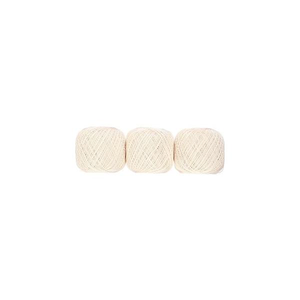 【取寄品 出荷：約5−9日 土日祝除く】しなやかで細く、編みやすいレース編み用の糸。最高級のエジプト綿へのこだわり。上質なエジプト綿の中でも、細く、長く、しなやかで優れた光沢をもつ超長綿を厳選して使用。