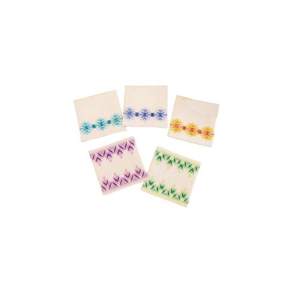 【取寄品 出荷：約5−9日 土日祝除く】規則的に布目をすくって刺す、はじめての方でもかんたんに楽しめる技法のスウェーデン刺しゅうキット。