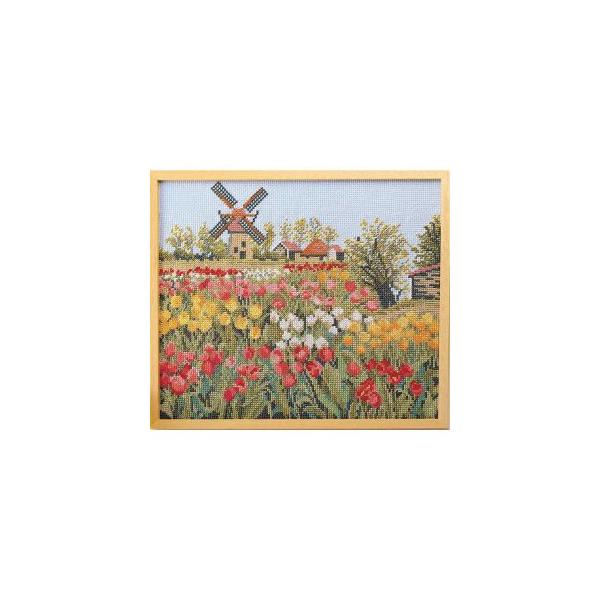 【取寄品 出荷：約5−9日 土日祝除く】色とりどりの刺しゅう糸を使って美しい風景を表現したキットです。