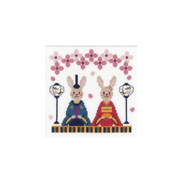 【取寄品 出荷：約5−9日 土日祝除く】華やかさとおしとやかさが可愛らしいクロス・ステッチの作品です。