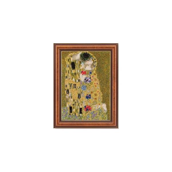 【取寄品 出荷：約5−9日 土日祝除く】人気の高い名画をテーマに、絵画の色調に合わせて多彩な刺しゅう糸で表現したクロスステッチキットです。