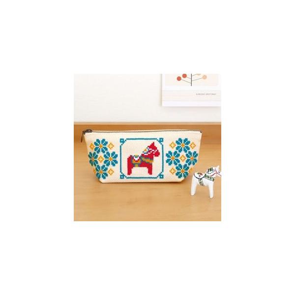 【取寄品 出荷：約5−9日 土日祝除く】おしゃれでかわいい北欧テイストのクロスステッチししゅうキットです。