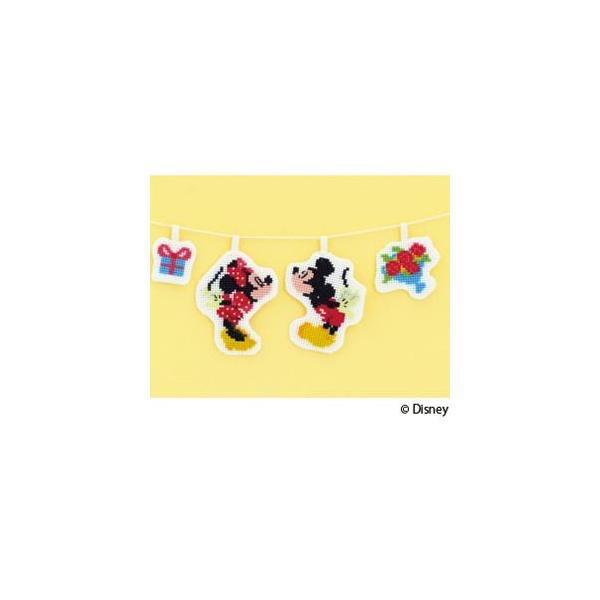 【取寄品 出荷：約5−9日 土日祝除く】ディズニーキャラクターのクロス・ステッチキットで楽しく手づくり!