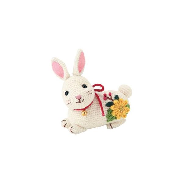 【取寄品 出荷：約5−9日 土日祝除く】かわいいデザインで毎年好評の福村弘美先生の干支　兎　のぬいぐるみキットが発売です。