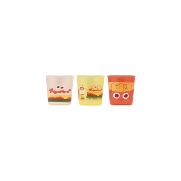 【取寄品 出荷：約5-9日 土日祝除く】可愛いキャラクターのミニサイズのコップ3個セット