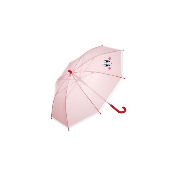 【取寄品 出荷：約5-9日 土日祝除く】かわいいデザインの子供用ビニール長傘傘骨は軽くて丈夫で折れにくいグラスファイバー