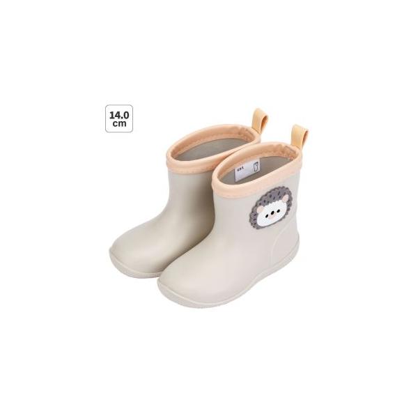 【取寄品 出荷：約5-9日 土日祝除く】雨の日も楽しくキャラクターのワッペンがポイントのキッズレインブーツ