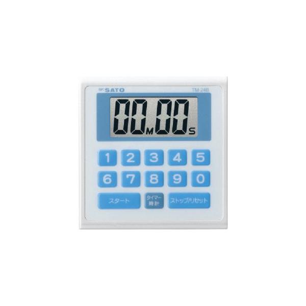 【取寄品 出荷：約2−6日 土日祝除く】キッチンタイマーTM-24B(ブルー)(1703-20)製造国:中国トラスコ発注コード:805-1102