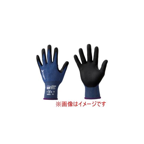 【取寄品 出荷：約2−6日 土日祝除く】ニトリルゴム部がエアーフィニッシュ加工でムレにくく、滑りにくい手袋です