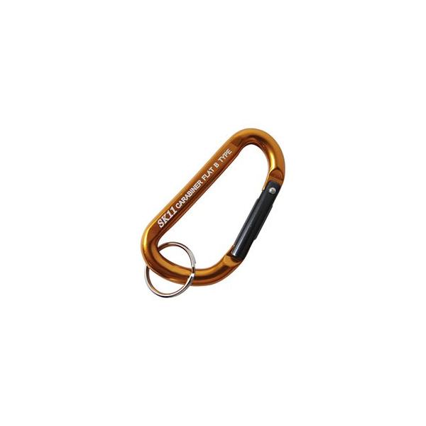 【取寄品 出荷：約5−9日 土日祝除く】【メール便6個まで対象商品】SK11 アルミカラビナ B SAC-770Bゴールドアルミ製で軽量な、高強度、高品質のカラビナです。簡易工具つりさげ。