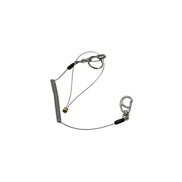 【取寄品 出荷：約5−9日 土日祝除く】【メール便6個まで対象商品】SK11 セフティコード R0.5kg SSC-05R クリア耐久性、伸縮性抜群の落下防止、紛失防止用安全コードです。ステンレスワイヤーとウレタンコードを一体成型で丈夫です...